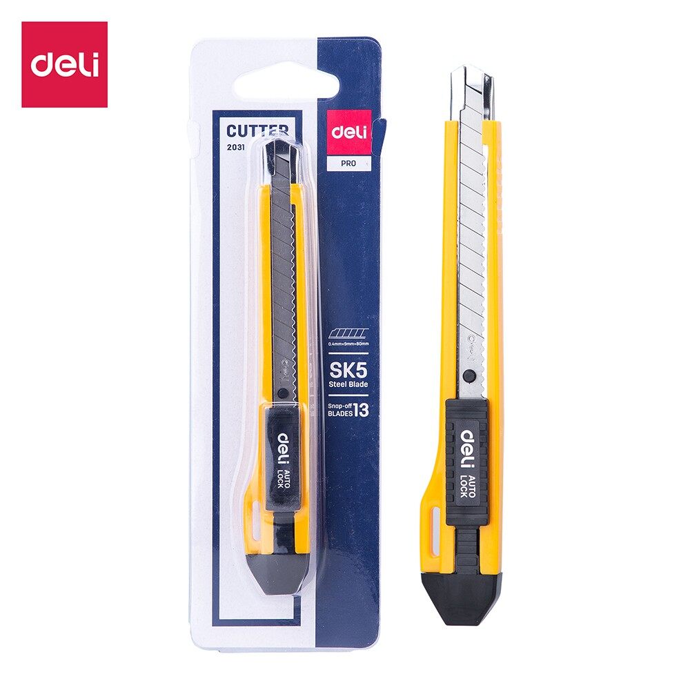 Deli E2031 Cutting Knife/NT Cutter - Yellow